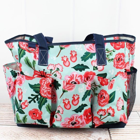 Bags | Nwt Large Organizer Tote Bag With Outer Pockets | Poshmark